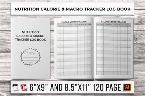 Nutrition Calorie And Macro Tracker Log Graphic By Zarin Studio
