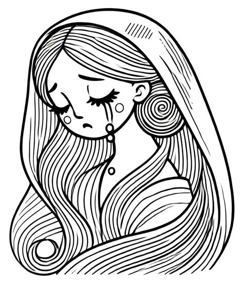 Free Printable Weeping Woman Image Coloring Page Download Print Or Color Online For Free
