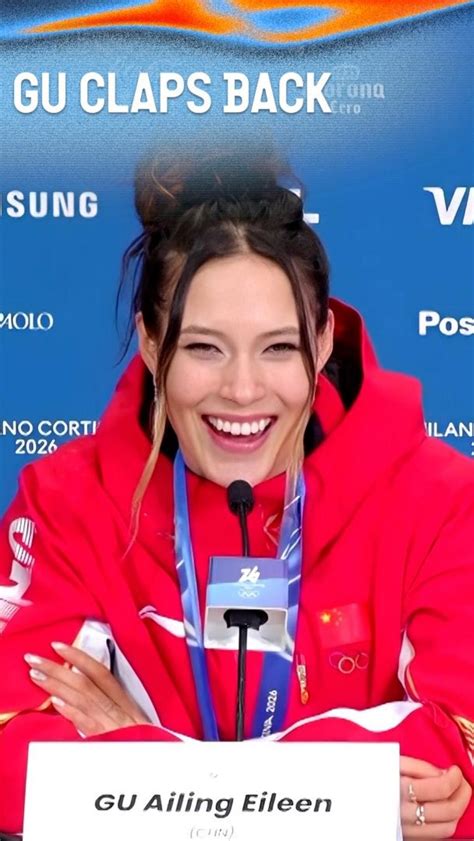 Chinese Freestyle Skier Eileen Gu Laughs Off Reporters Question Bbc