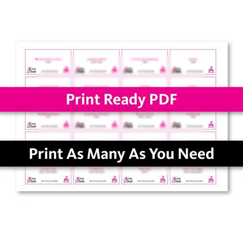 Hen Party Charades Inuendo Charades Hen Night Games Instant Download Hen Party Games Hens Do