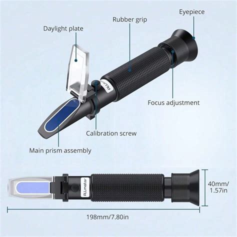 Salinity Refractometer Saltwater Aquariums Dual Scale 0 100 Ppt
