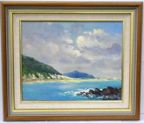 Lot Fingal Bay By Robert Colligan 1925 2015 Oil On Board