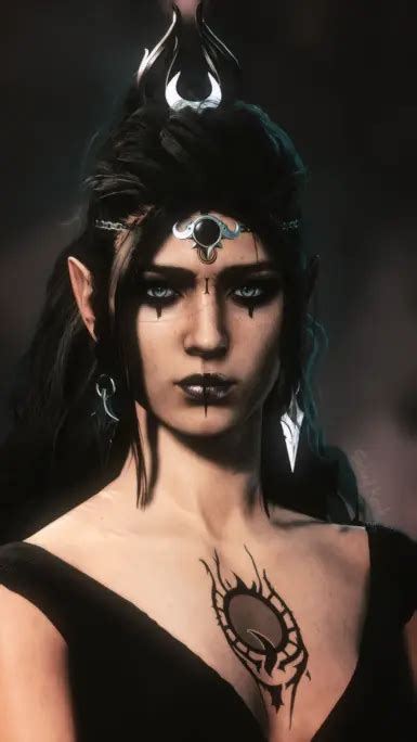 Shadowheart Concept Art Tattoos At Baldurs Gate 3 Nexus Mods And