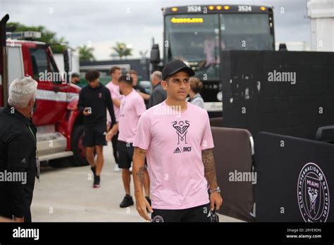 Nicholas Steffanelli Arriving For Inter Miami Cf V New York City Fc Mls At Drv Pnk Stadium In