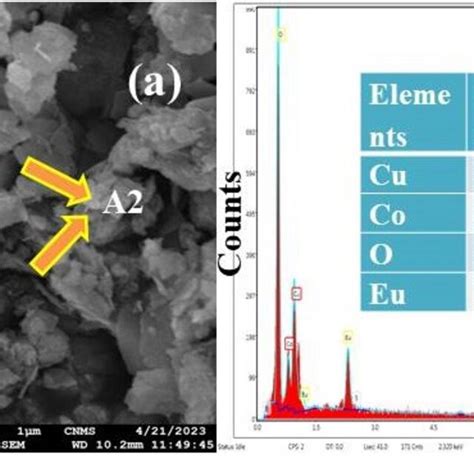 Edx Spectra With A Sem Images Selected Area Of Composition B Energy Download Scientific Diagram