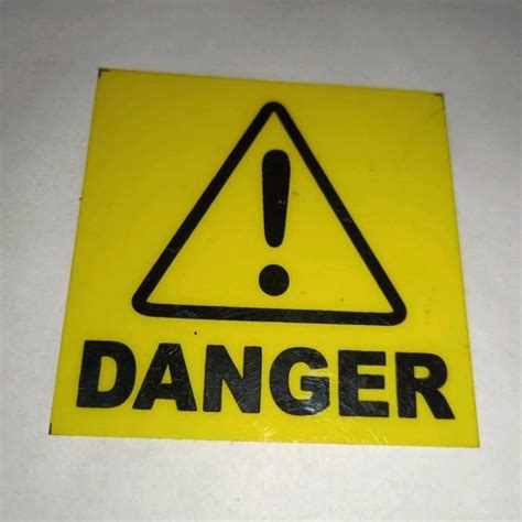 Pvc Danger Label At ₹ 3piece Pvc Label In Tronica City Id