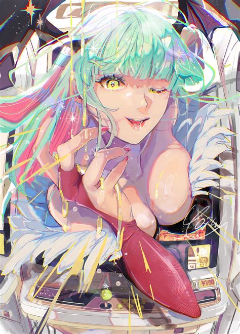 Yoichi555p Morrigan Aensland Darkstalkers Highres 1girl Arcade