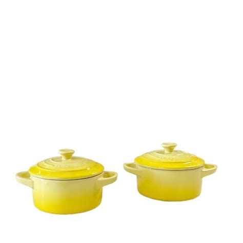 Le Creuset Kitchen New Htf Le Creuset Soleil Mini Cocotte Set2 Poshmark