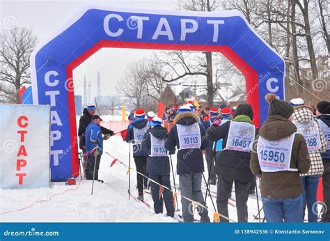 All Russian Mass Ski Race Skiing Russia 2019 Editorial Photo Image Of