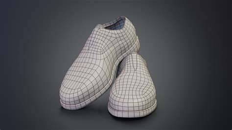 Classic Men Leather Shoes Realistic And Low Poly 3d Model By 3dpolyforge