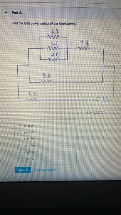 Solved Part A Find The Total Power Output Of The Ideal Chegg