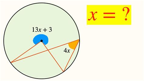 Find Value Of X In The Circle Learn How To Solve This Tricky Geometry