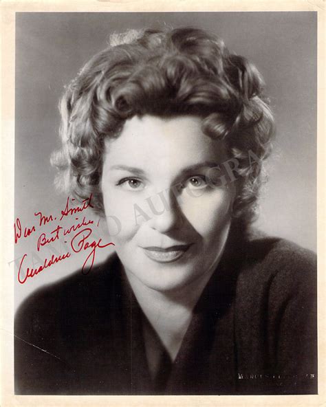 Geraldine Page Autograph Signed Photo Tamino Autographs