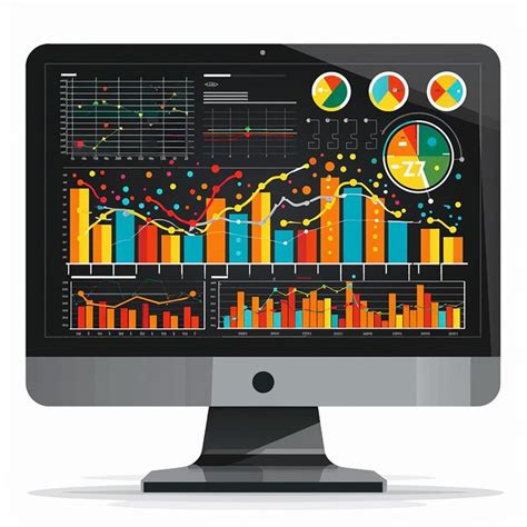 Analyzing Data Vector Illustration Isolated On White Background