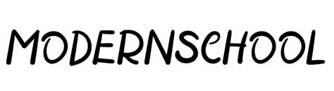 Modern School Font