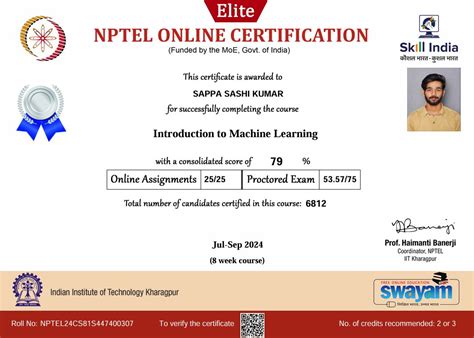 Sashi Kumar On Linkedin Nptel Ml Machinelearning