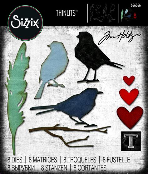 Sizzix Thinlits Vault Lovebirds 10cats