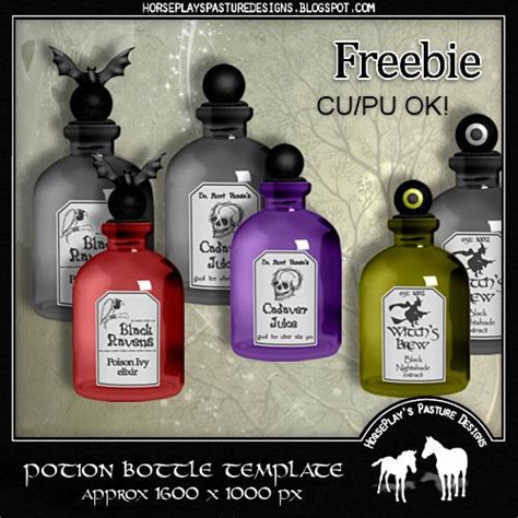 Potion Bottle Template Free Download