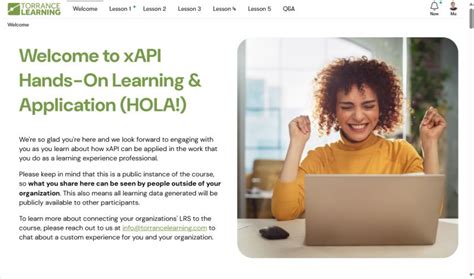Hola Workshop Xapi Hands On Learning And Application Torrancelearning
