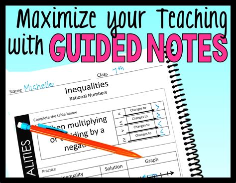 Guided Notes For Middle School Math Are Essential Artofit