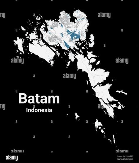 Batam Map Detailed Map Of Batam City Administrative Area Cityscape