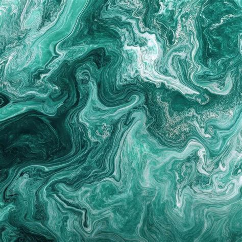 Marbled Paper Texture With Swirling Jade Patterns Premium Ai Generated Image
