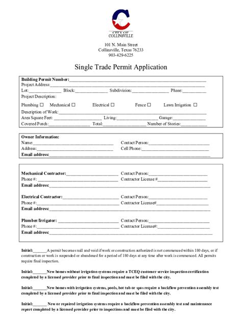 Fillable Online Single Trade Permit Application Fax Email Print Pdffiller