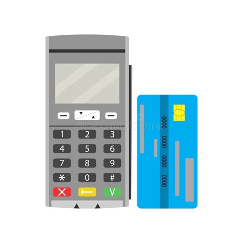 Credit Card With Silhouette World Map Stock Vector Illustration Of
