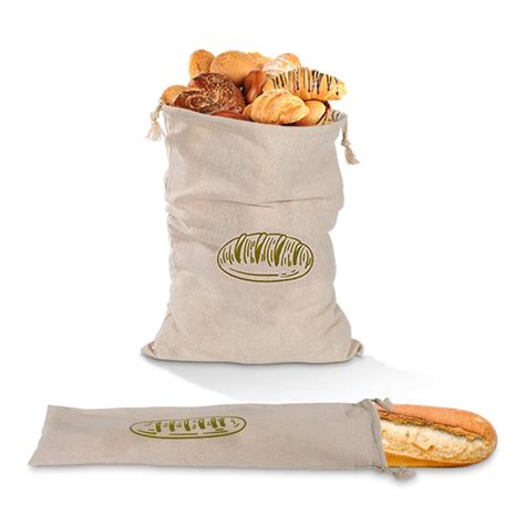 Bread Storage Bag Reusable Baguette Drawstring Pou Vicedeal
