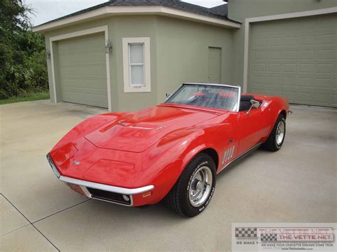 1969 Corvette Convertible Monza Red Code 974
