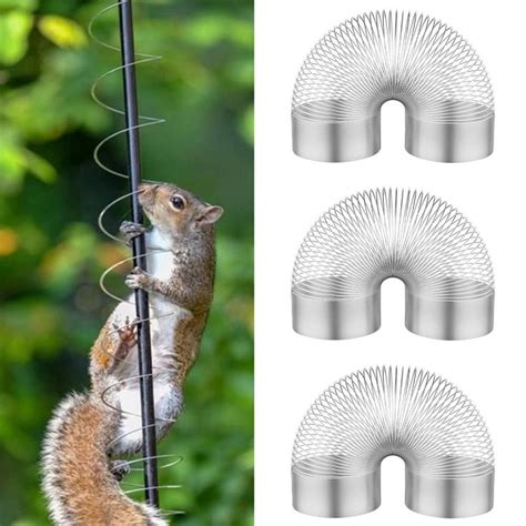 3pcs Squirrel Proof Spring Device Metal Squirrel Baffle Barrier Type