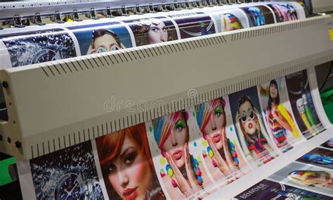 Wide Format Digital Ink Jet Printer Editorial Photography Image Of