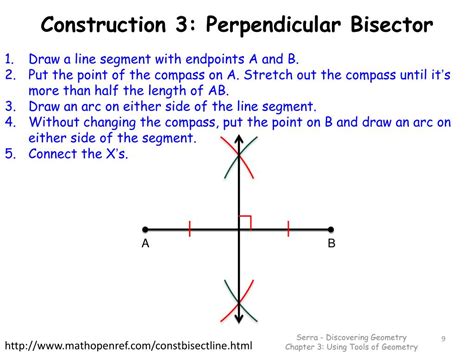 Ppt 32 Constructing Perpendicular Bisectors Powerpoint Presentation