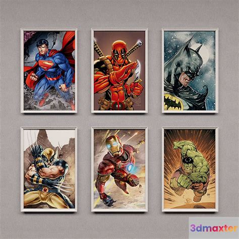 Superheroes Superheroes Comics 3d Max 3dmaxter