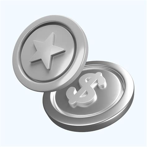 Premium Psd 3d Silver Coins