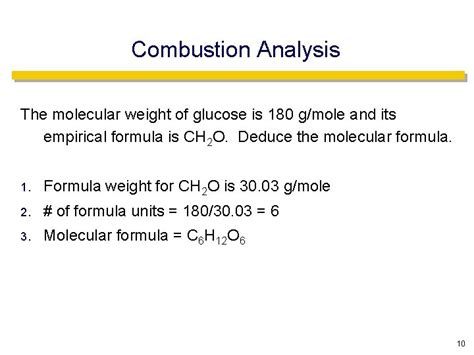 Empirical Formula Combustion Analysis Is One Of The