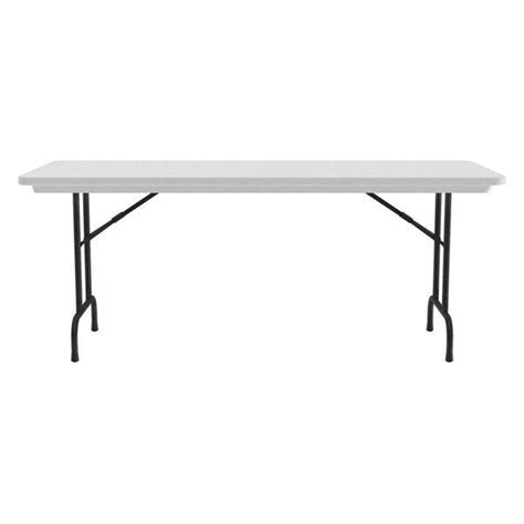 29h Tamper Resistant Plastic Blow Molded Folding Table In Gray Granite Transitional Folding
