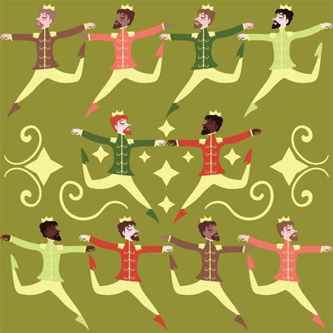 12 Days Of Christmas 10 Lords A Leaping 10 Lords A Leaping Clipart