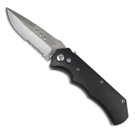 Tactical Defense Switchblade Combo Blade Automatic Knife Stainless