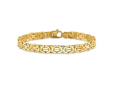 14k Yellow Gold Polished Fancy Link Bracelet 1n5r3a Jtv
