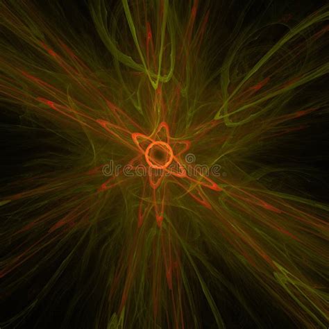 Colorfully Abstract Fractal Image Stock Illustration Illustration Of