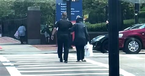 Police Officers Act Of Kindness To Elderly Woman In Traffic Goes Viral