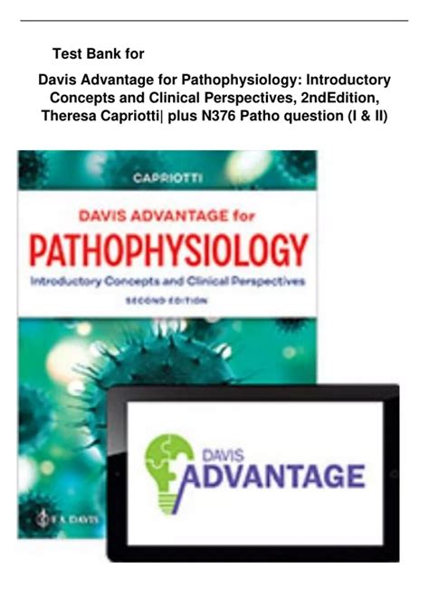 Test Bank For Davis Advantage For Pathophysiology Introductory
