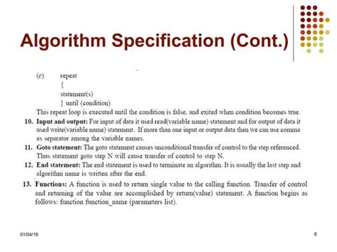 Specification And Complexity Algorithm Ppt Programming Languages Computing