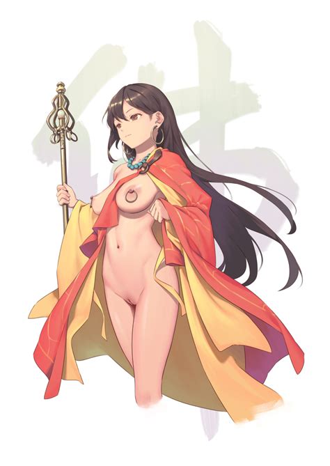 Rule 34 Bangs Bigrbear Breasts Brown Eyes Brown Hair Cloak Cropped