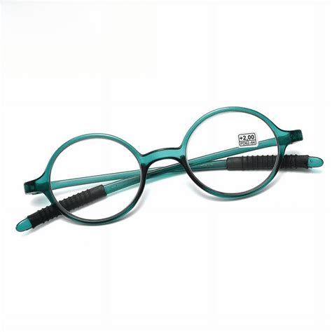 Retro Full Frame Round White Reading Glasses Small Fresh Literary Style