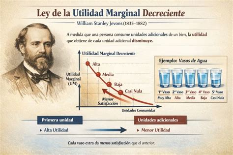 Ley De La Utilidad Marginal Decreciente William Stanley Jevons 1835
