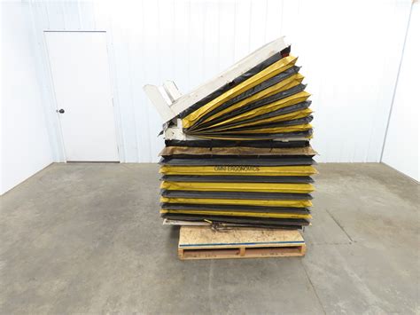 Omni Ergonomics El 24 Air Pneumatic Scissor Lift Tilt Table 2700lbs 33