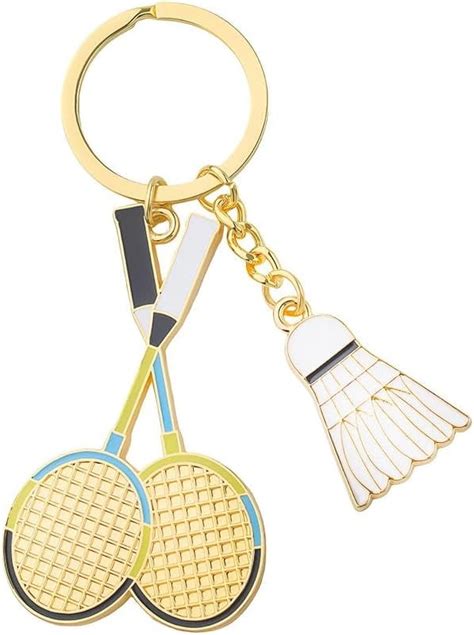 Badminton Keychain For Daughter Son Birthday Ts For Friend Sports Keychains For Sports Lover