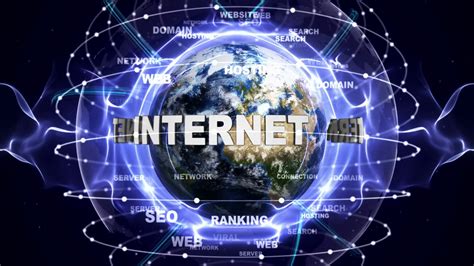 Internet Marketing Text Animation Earth Loop Stock Motion Graphics Sbv